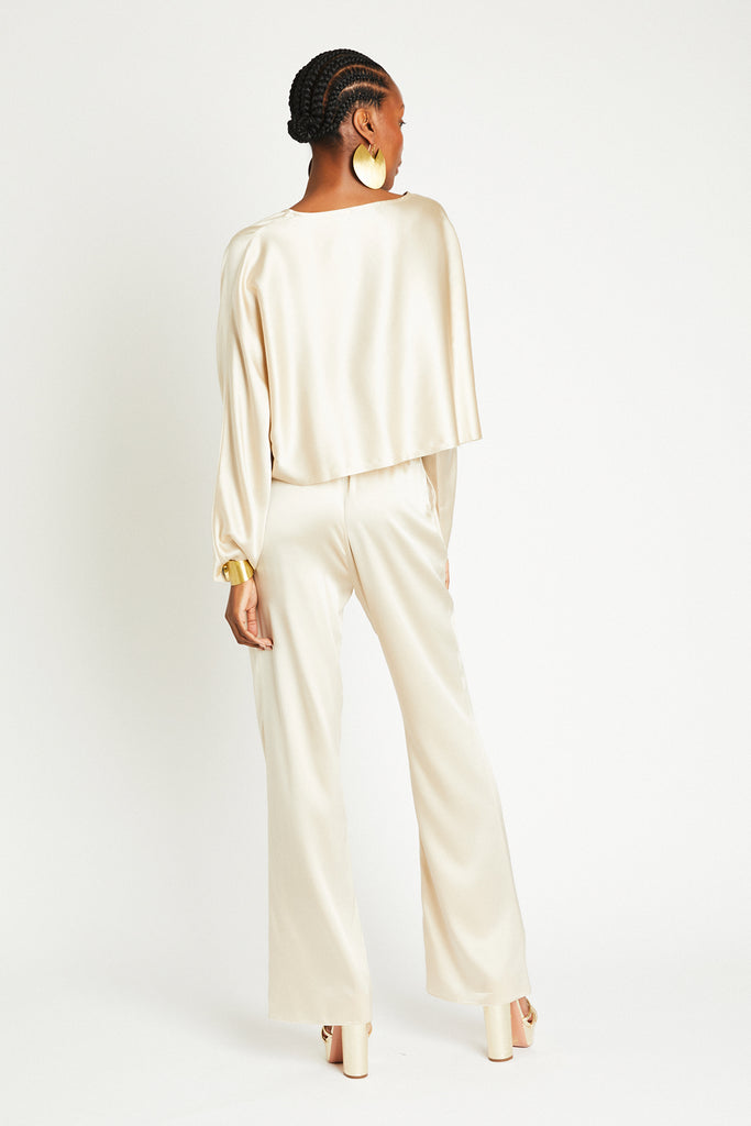 + Beryll Liz Silk Pants | Latte - +Beryll Worn By Good People