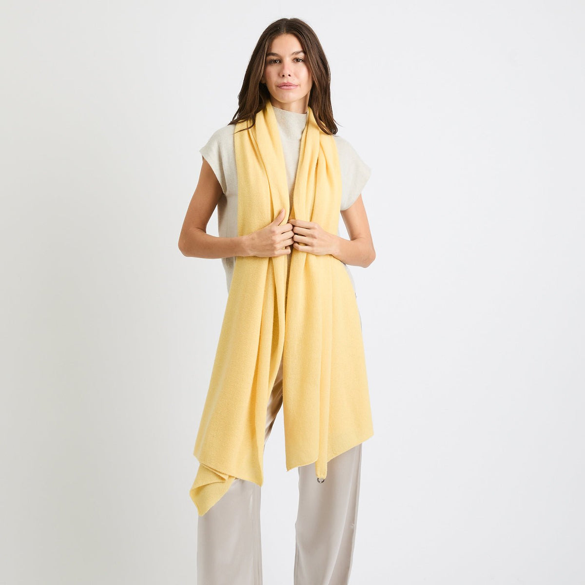 +Beryll Linda Cashmere Wrap with Jewelry Adornment | Daffodil - +Beryll ...