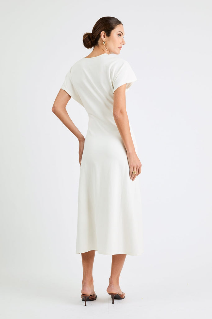 +Beryll Sophia Dress | Chalk - +Beryll Worn By Good People